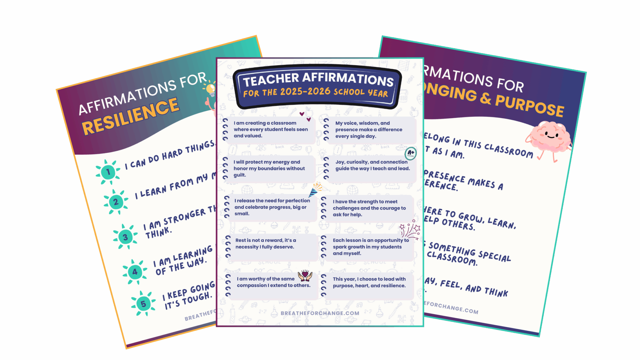 Mindful SEL: Social-Emotional Learning Posters - Breathe For Change